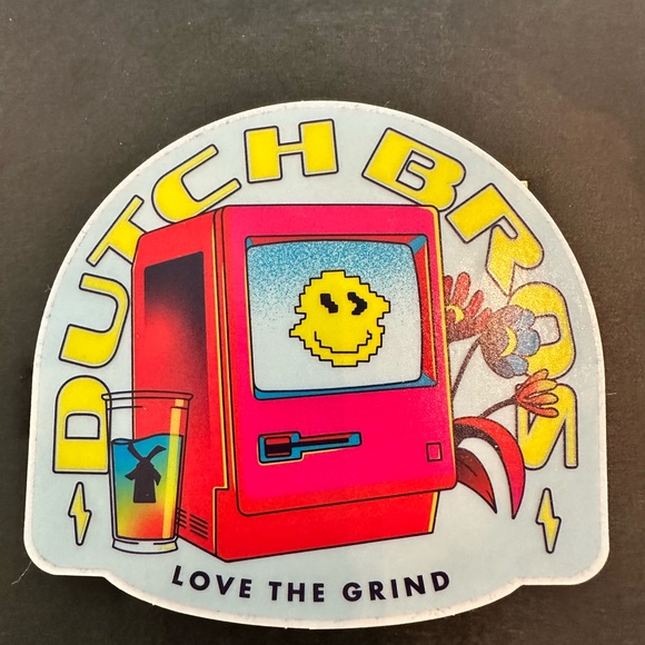 Dutch Bros | Other | Dutch Bros Sticker With Retro Design | Poshmark